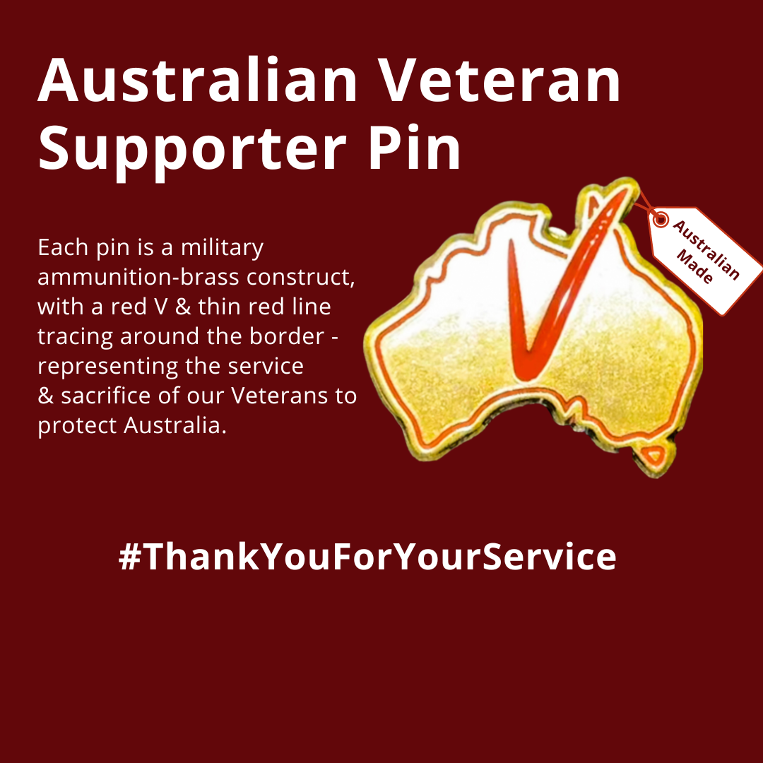 Australian Veteran Supporter Pin – VSF